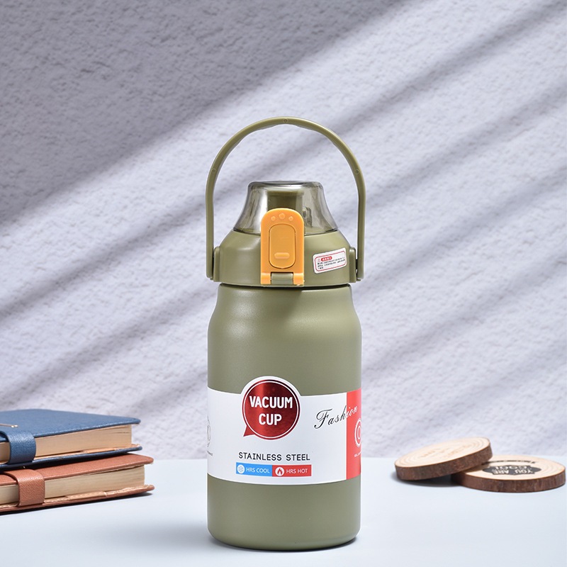 J072 กระบอกน้ำเก็บอุณหภูมิ 1.3L ขวดน้ำสแตนเลส กระบอกน้ำ กระบอกน้ำเก็บความเย็น แก้วน้ำ ถ้วยน้ำ ...