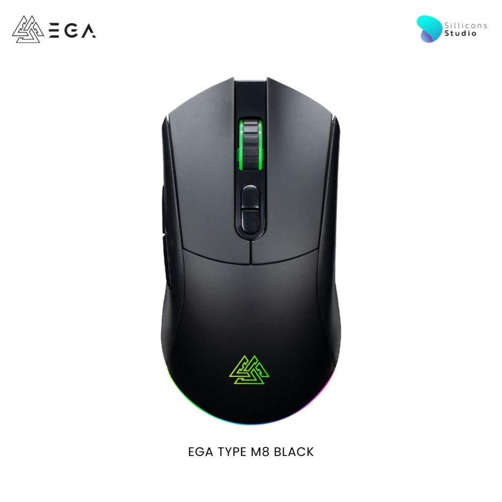 เมาส์เกมมิ่ง EGA รุ่น TYPE M8 Wireless Gaming mouse เม้าส์ไร้สาย ไฟ RGB ...