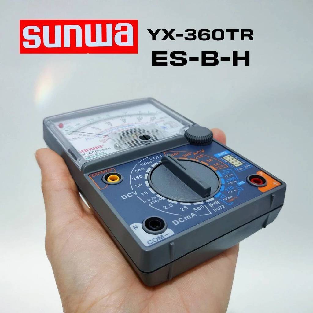 มัลติมิเตอร์แบบอนาล็อค SUNWA YX-360TR ES-B-H มัลติมิเตอร์แบบเข็ม มิเตอร์วัดไฟแบบเข็ม Sunwa ...