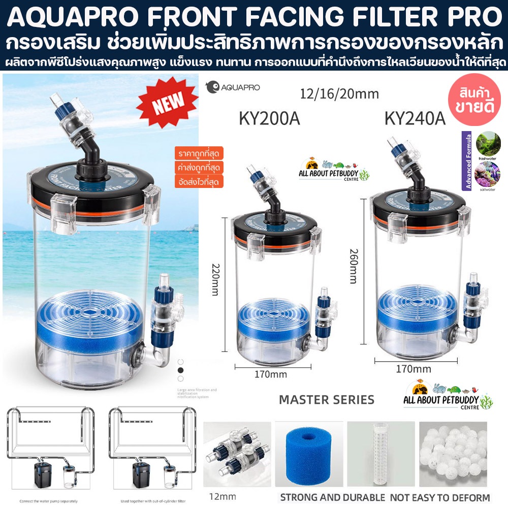AQUAPRO FRONT FACING FILTER PRO กรองเสริม ช่วยเพิ่มประสิทธิภาพการกรอง ...