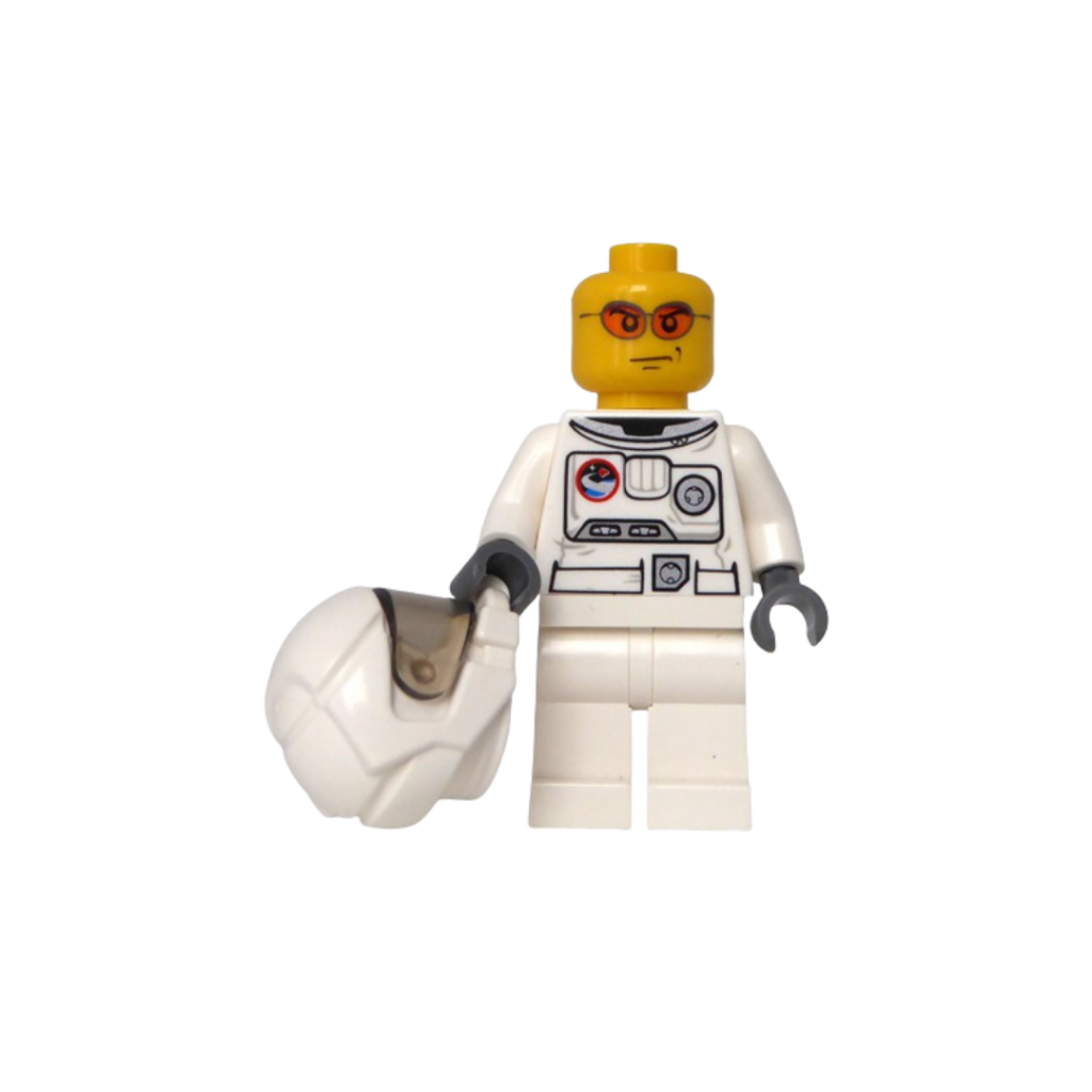 LEGO Minifigure Spaceman พร้อมหมวกสีขาวและแว่นตาสีส้ม มินิฟิกเกอร์ ...