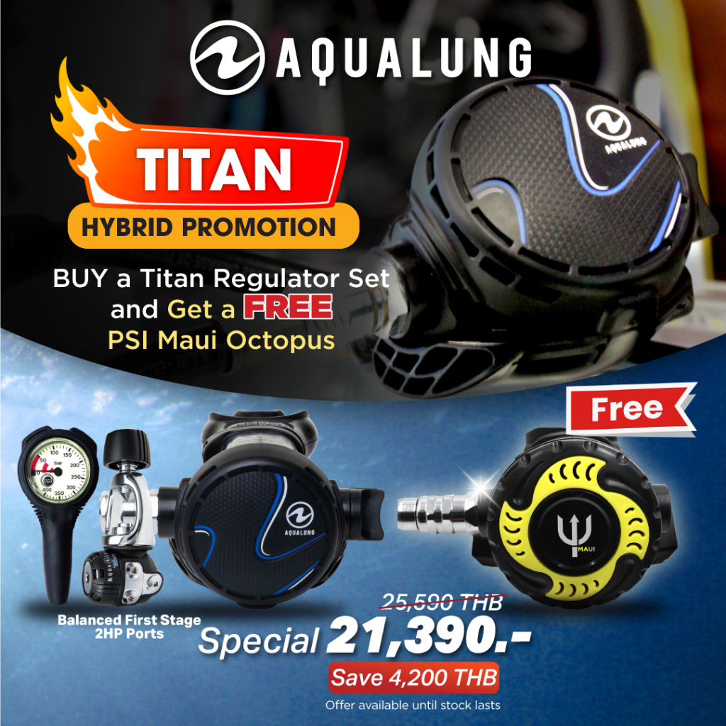 AQUALUNG - Titan Regulator Set (ยกชุด พร้อม Octo และ SPG) + Free Reg ...