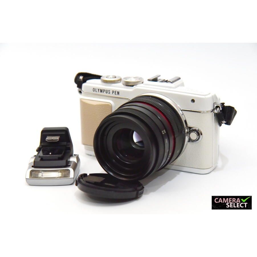 (มือสอง)กล้อง Olympus EPL7+เลนส์ฟิกมือหมุน 50mm F1.8 (white) สภาพ 8.5 ...