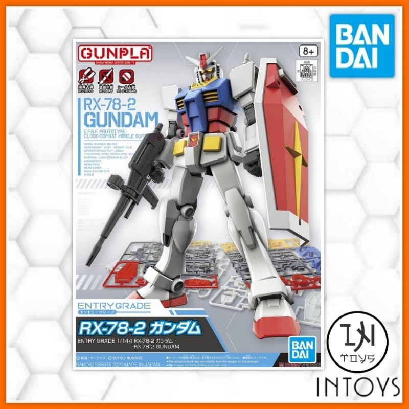 BANDAI - ENTRY GRADE 1/144 RX-78-2 GUNDAM (Gunpla/Gundam Model Kits ...