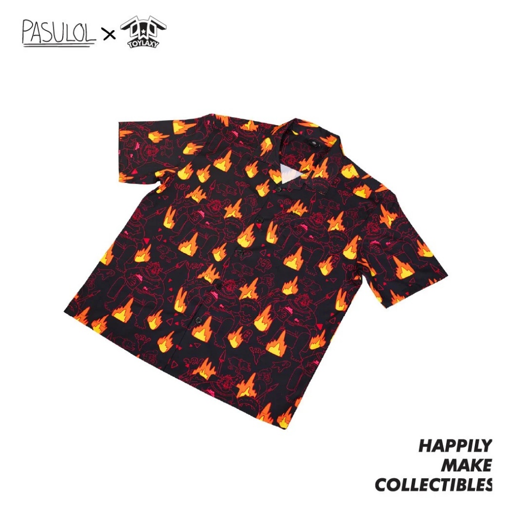 Pasulol แฟชั่นเสื้อเชิ้ตฮาวายพรีเมี่ยม Oversize ลายส่งจากนรกภูมิ ...