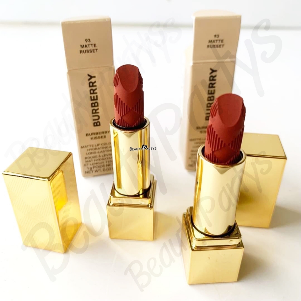 BURBERRY Kisses Lipstick mini 1g.สี 93 Matte Russet #ป้ายไทย | Shopee ...