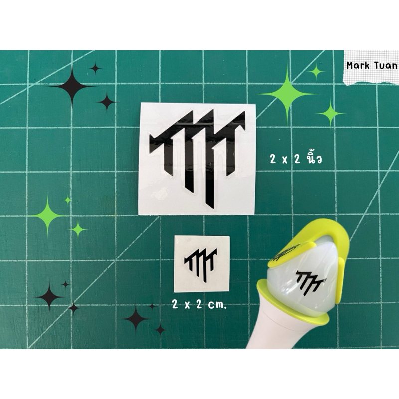 สติกเกอร์ไดคัท : Logo MT [Mark Tuan] | Shopee Thailand