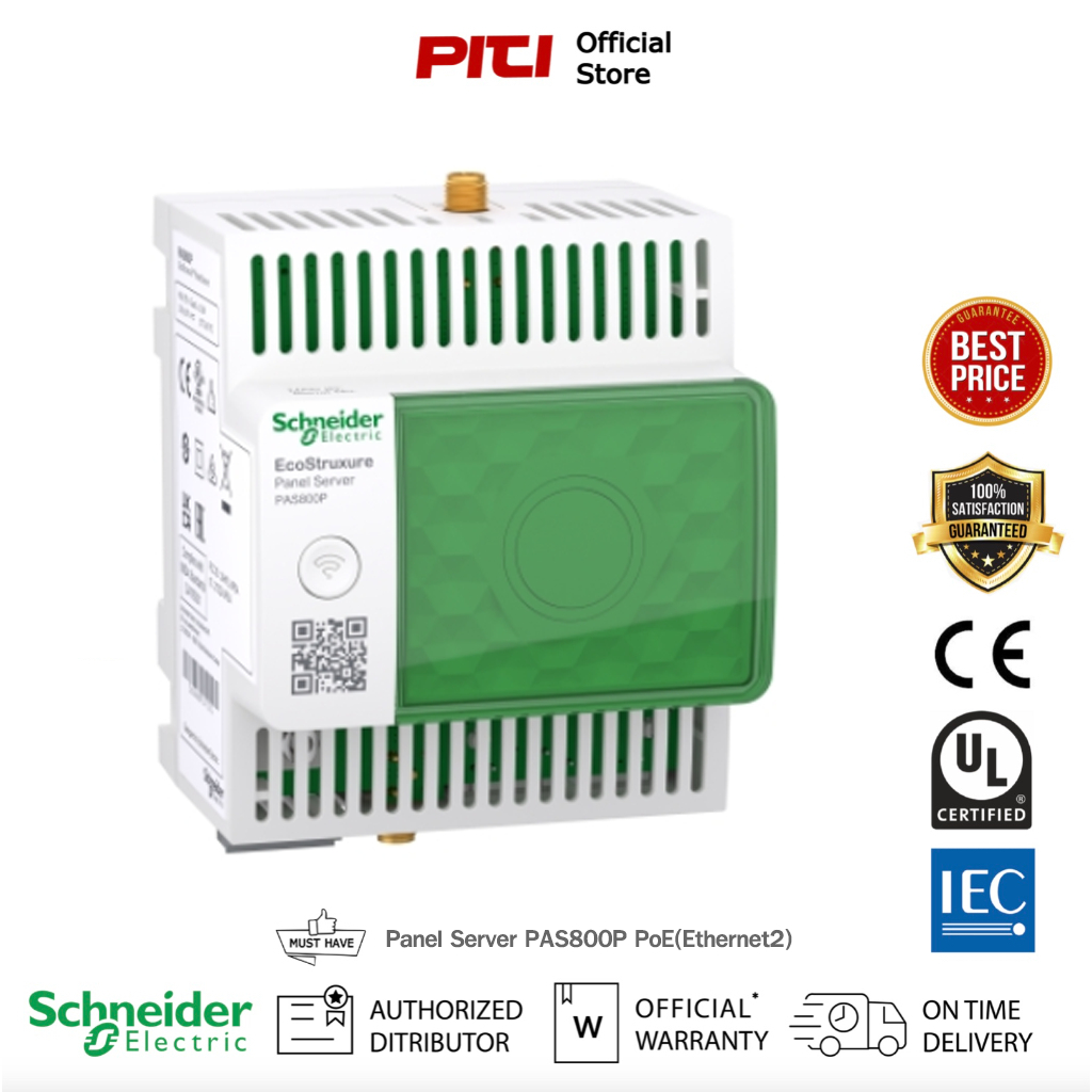 Schneider Panel Server PAS800P PoE(Ethernet2) EcoStruxure Panel Server ...