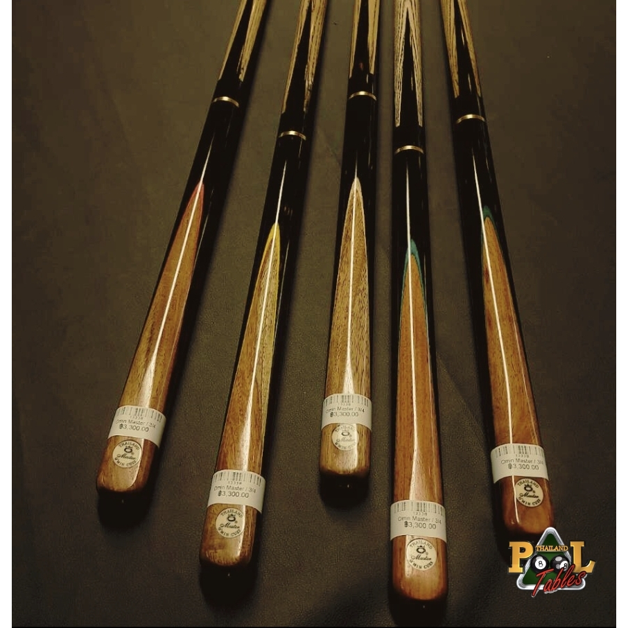 O’Min Cues ไม้คิวสนุกเกอร์ โอมีนมาสเตอร์ แบบ 2 ท่อน 3/4 Master Snooker ...