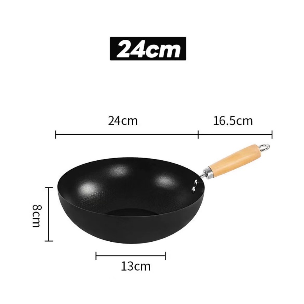 กระทะผัด ทอด กระทะขนาดเล็กมินิสไตล์ญี่ปุ่น ขนาด 20 cm/24 cm /28cm | Shopee Thailand