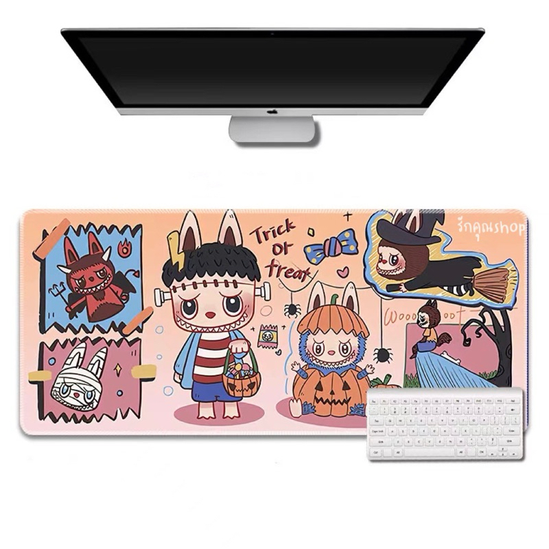 พร้อมส่งจากไทย แผ่นรองเมาส์ 80x30 ซม. ลายการ์ตูน ลาบูบู้ Labubu Mouse ...