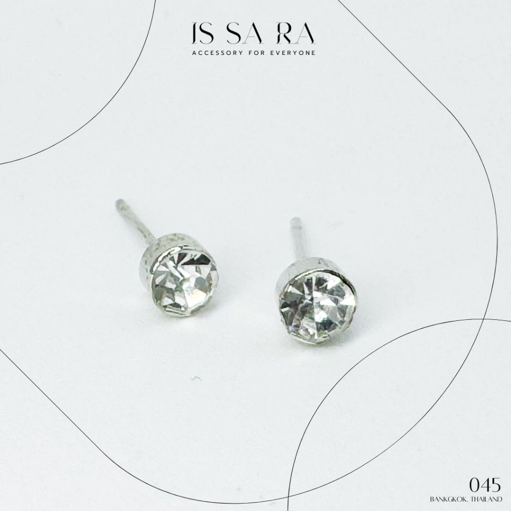 ISSARA - THAILAND ต่างหูตุ้ม สายฝอ รุ่น(045,013),056 สีทอง สีเงิน | Shopee Thailand