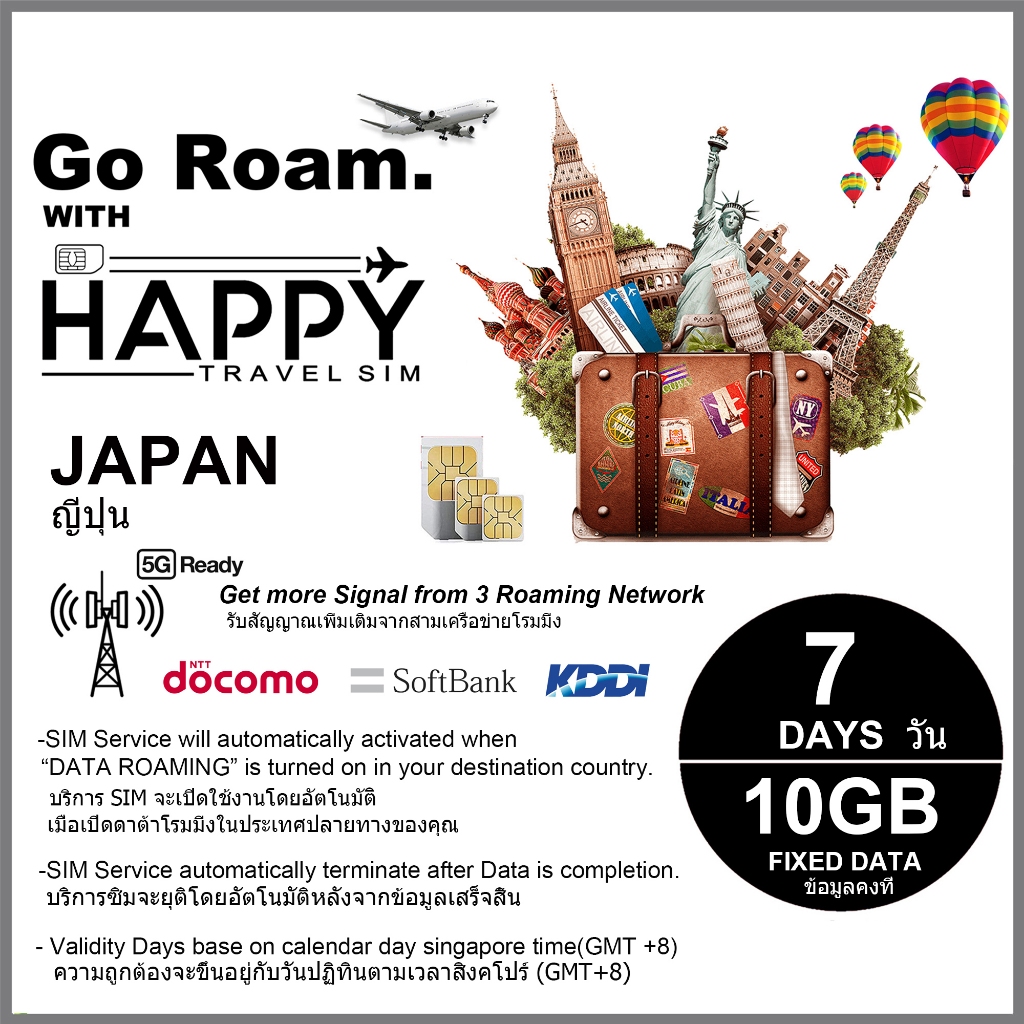 ซิมการ์ดญี่ปุ่น,Japan SIM card, Japan Travel SIM Card | Shopee Thailand