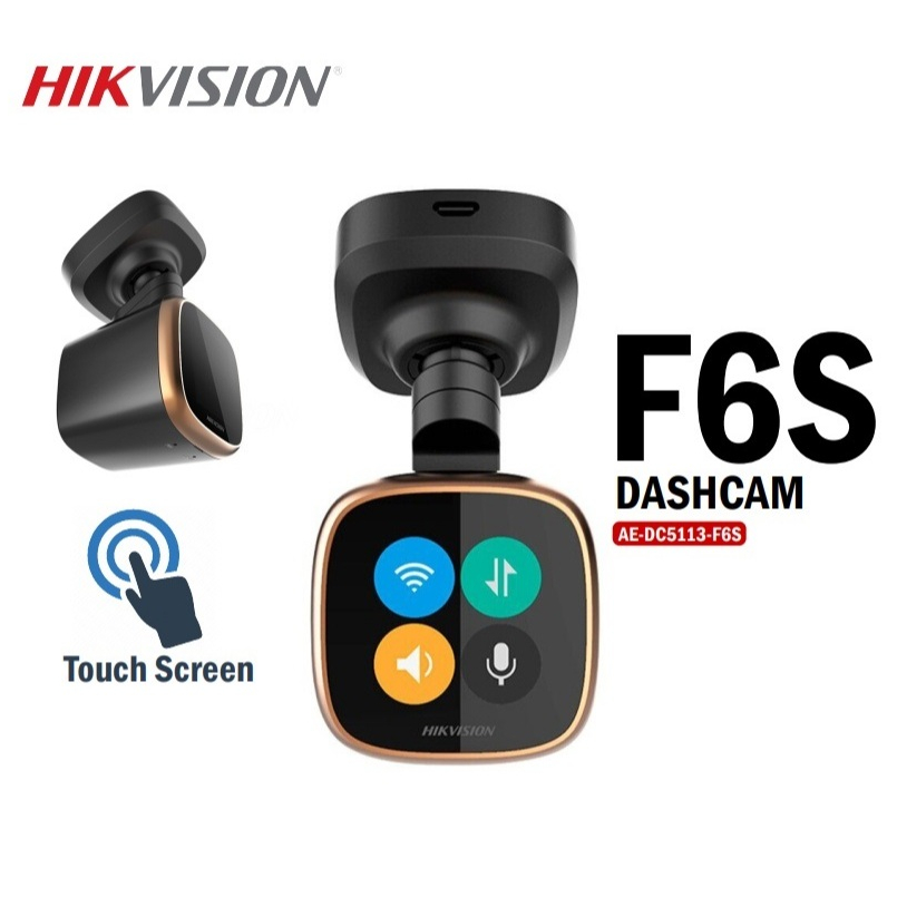 HIKVISION F6S Dash Cam กล้องติดรถยนต์ ความละเอียด 2 ล้านพิกเซล ประกันศูนย์ไทย 1 ปี | Shopee Thailand