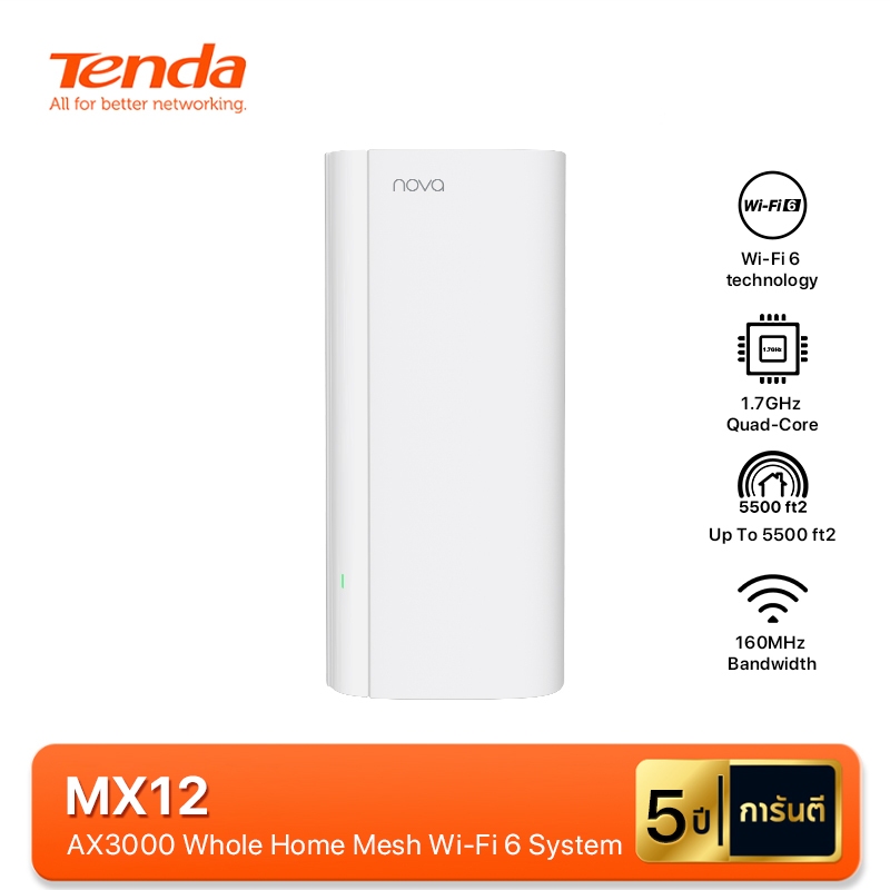 Tenda MX12 WiFi6 AX3000 ระบบ Whole Home Mesh | Shopee Thailand