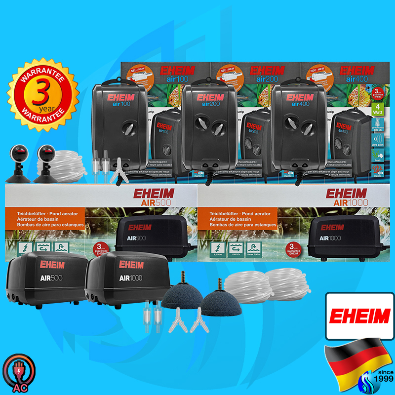 Eheim Air100 / Air200 / Air400 / Air500 / Air1000 ปั๊มลม ปั๊มอ๊อกซิเจน ปั๊มอากาศ ปั๊มตู้ปลา อี ...
