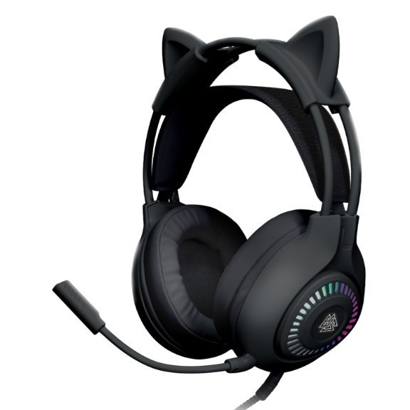 EGA LITE H105 หูฟังเกมมิ่ง Gaming Headset หูฟังแมวถอดได้ สีพาลเทลสดใส ...