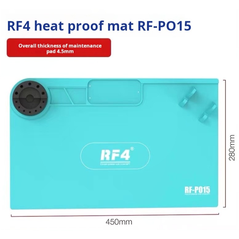 RF4 FR-PO15 อุณหภูมิสูงโต๊ะทำงานและจีบ/ซิลิโคนสำหรับซ่อมมือถือรังผึ้งป้องกันการลื่นออกแบบ/แก้ไข ...