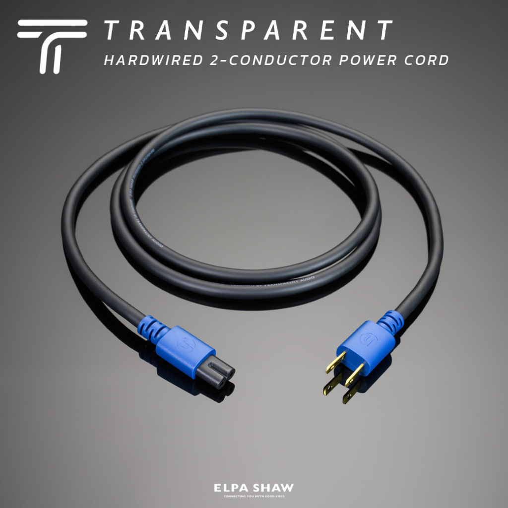 Transparent Hardwired 2-Conductor Power Cord สายไฟ Transparent ...