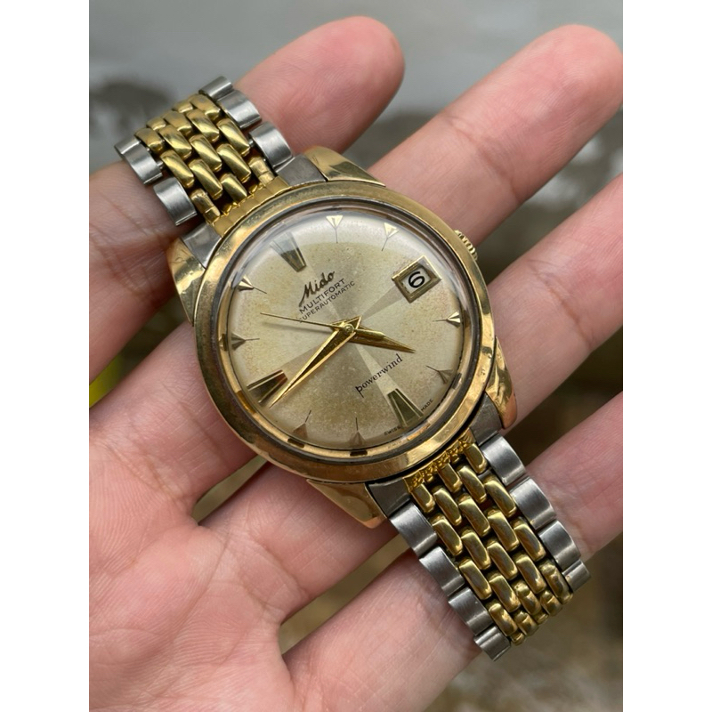 Mido Multifort Superautomatic Powerwind 14k Goldทองเเปะ Jumbo | Shopee ...