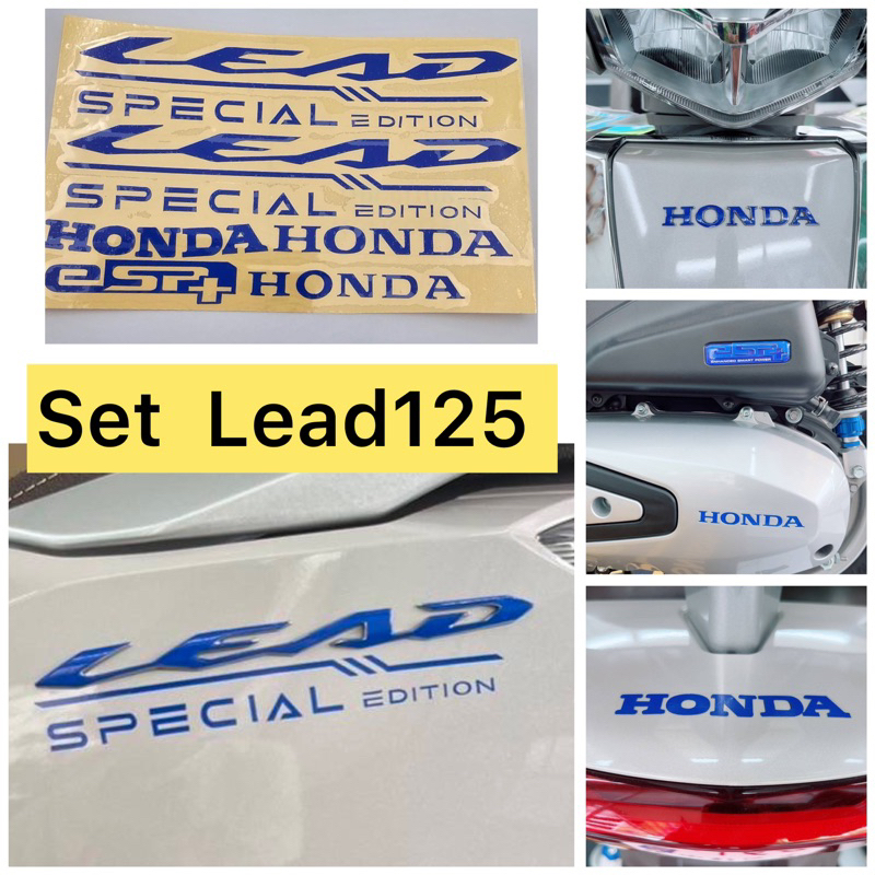 Lead125 สติ๊กเกอร์ติดโลโก้ (set 5จุด) สติ๊กเกอร์ติดโลโก้เดิม Lead125 | Shopee Thailand
