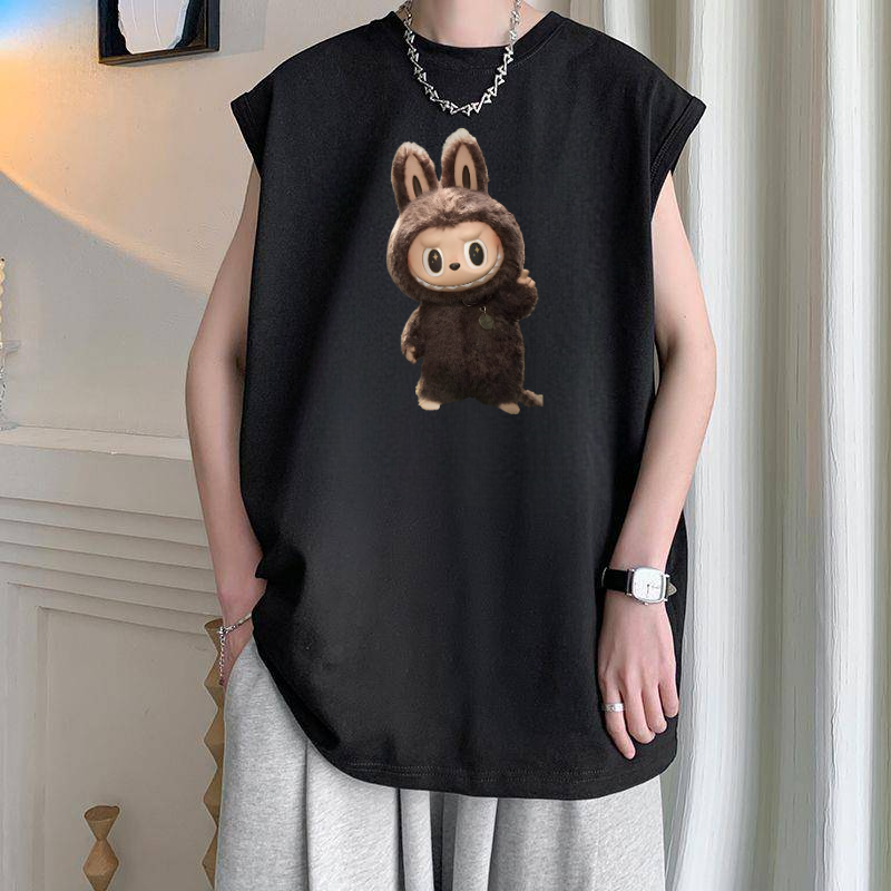 ES.SHOP28 เสื้อแขนกุด ลาบูบู้ เสื้อแฟชั่น ฤดูร้อน labubuใส่สบาย OP177 | Shopee Thailand