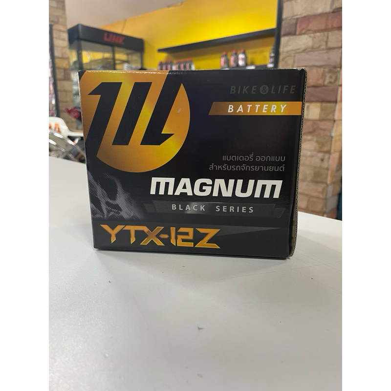 แบตเตอรี่ใส่ DUCATI ยี่ห้อ MAGNUM Black Series YTX-12Z (12V 12AH ...