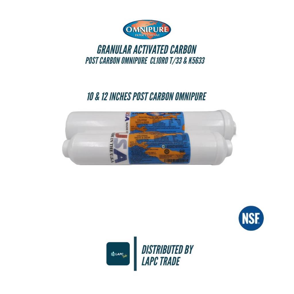 OMNIPURE USA INLINE Post Carbon K5633 ไส้กรองน้ำดื่ม ขนาด 2.5 x 12 ...