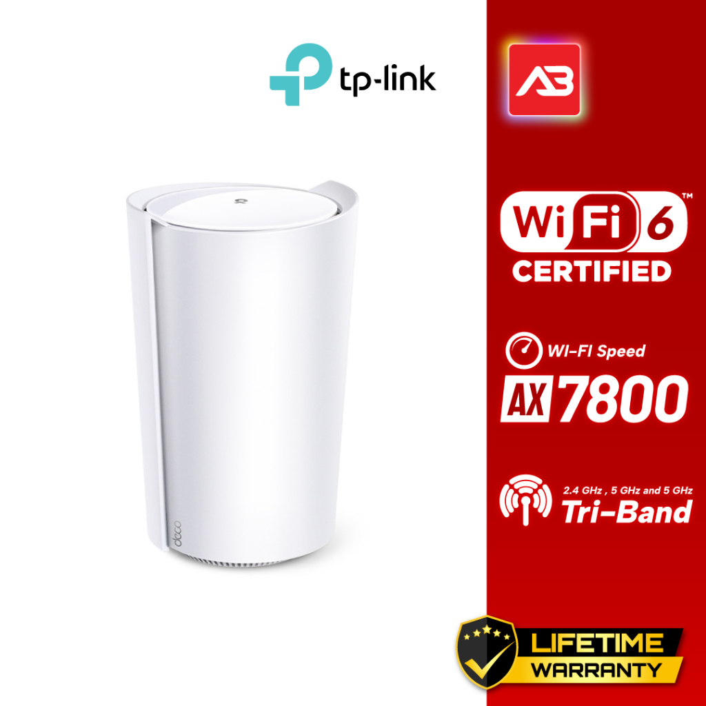 TP-LINK AX7800 Whole Home Mesh Wi-Fi 6 System(Tri-Band) รุ่น Deco X95(1 ...