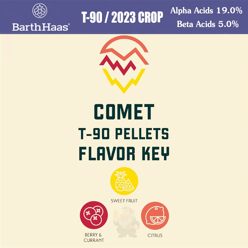 Comet Hops PELLET HOPS (T90) Crop Year 2023 โคเมท ฮอปส์ hops ทำเบียร์ hops beer ฮอปทำเบียร์ hops ...