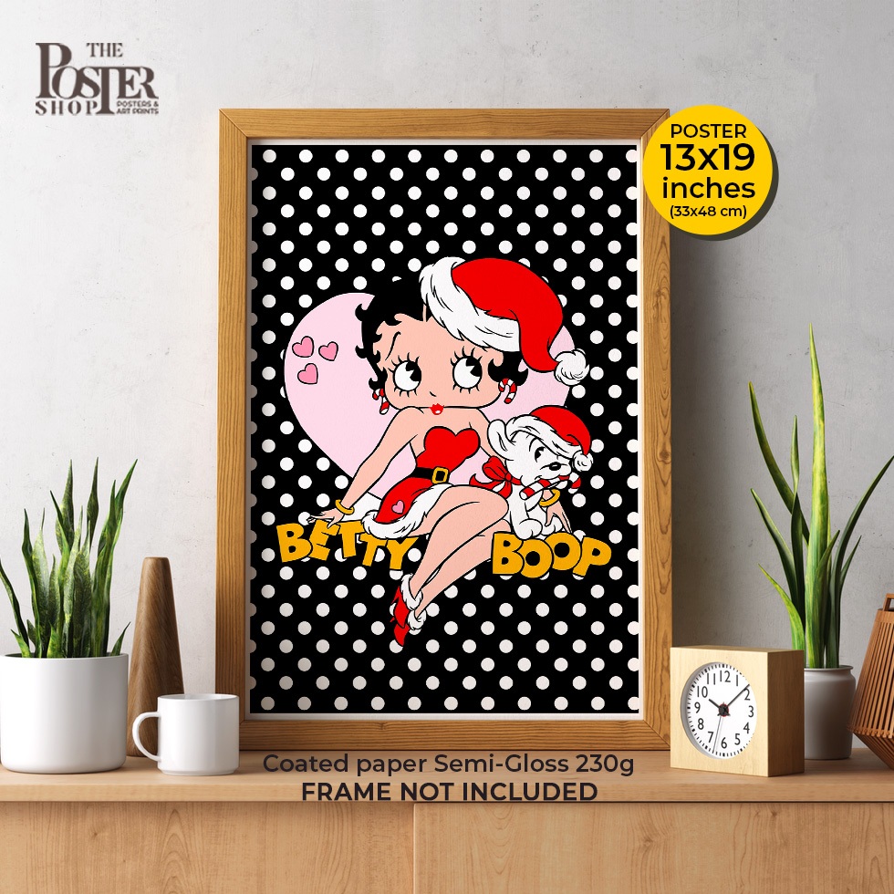 โปสเตอร์เบ็ตตี้บูพ Betty Boop ตัวละครที่ถือว่าเป็น Sex Symbol ตัวแรกๆ ในโลกการ์ตูน สร้างในปี