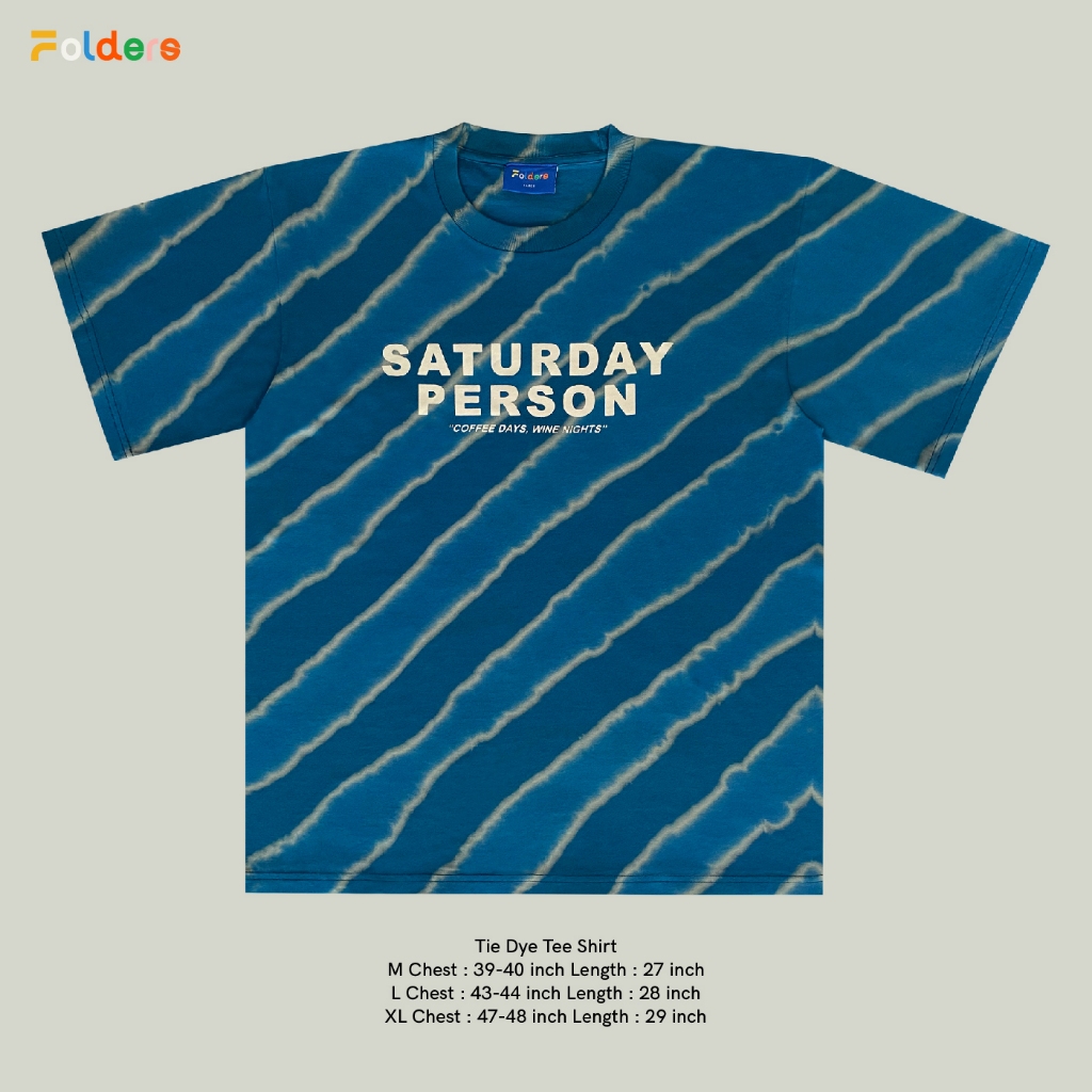 Hidden Folder (SATURDAY PERSON : Bleach Tie-dye) เสื้อยืด มัดย้อม แฮนแ ...