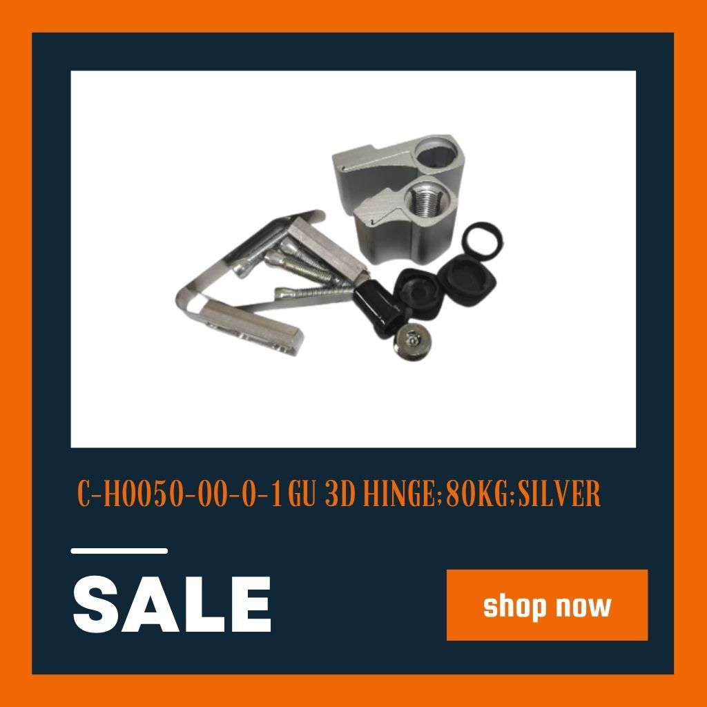 บานพับประตู C-H0050-00-0-1 GU 3D Hinge;80kg;silver | Shopee Thailand