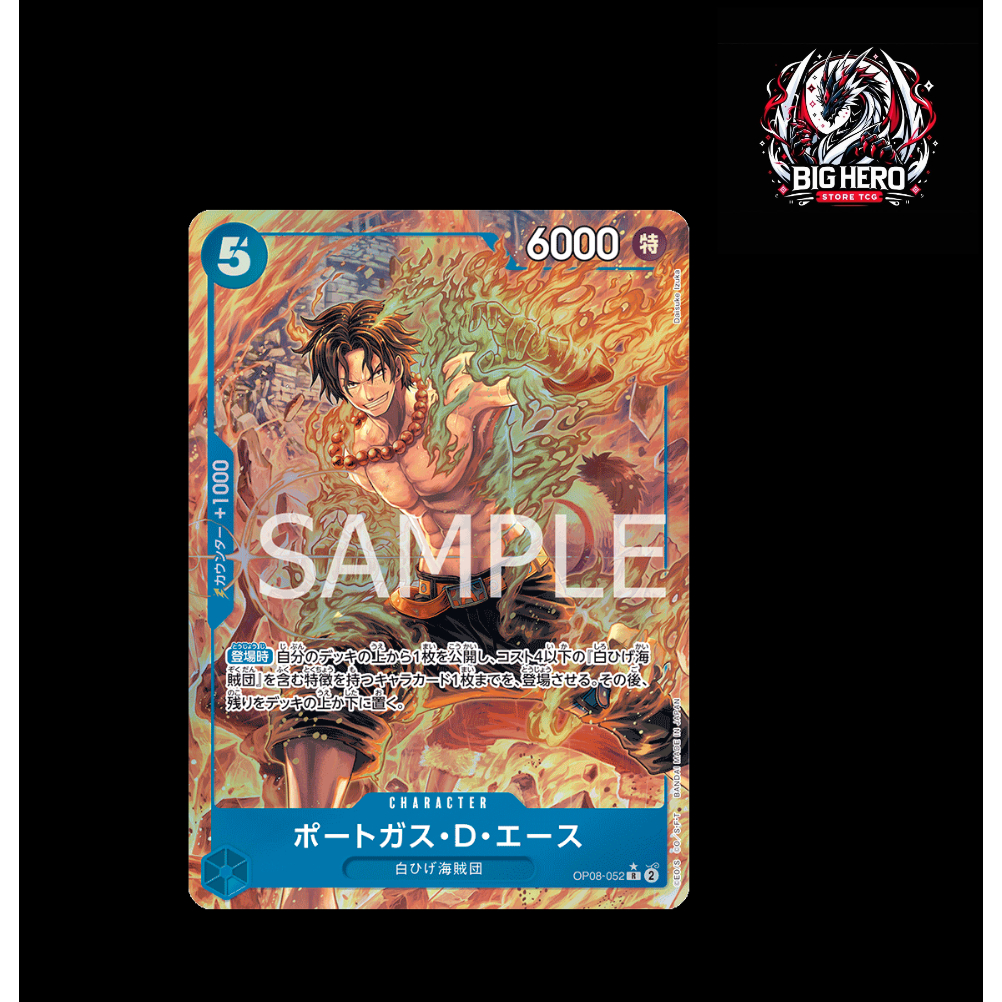 [OP08-052] Portgas.D.Ace (Parallel) One Piece Card Game | Shopee Thailand