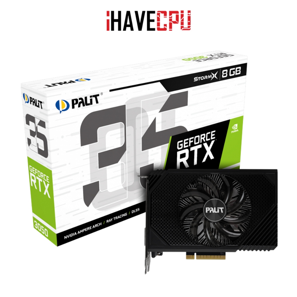 iHAVECPU VGA(การ์ดจอ) PALIT GEFORCE RTX 3050 STORM X 6GB GDDR6 (NE63050018JE-1070F) | Shopee ...