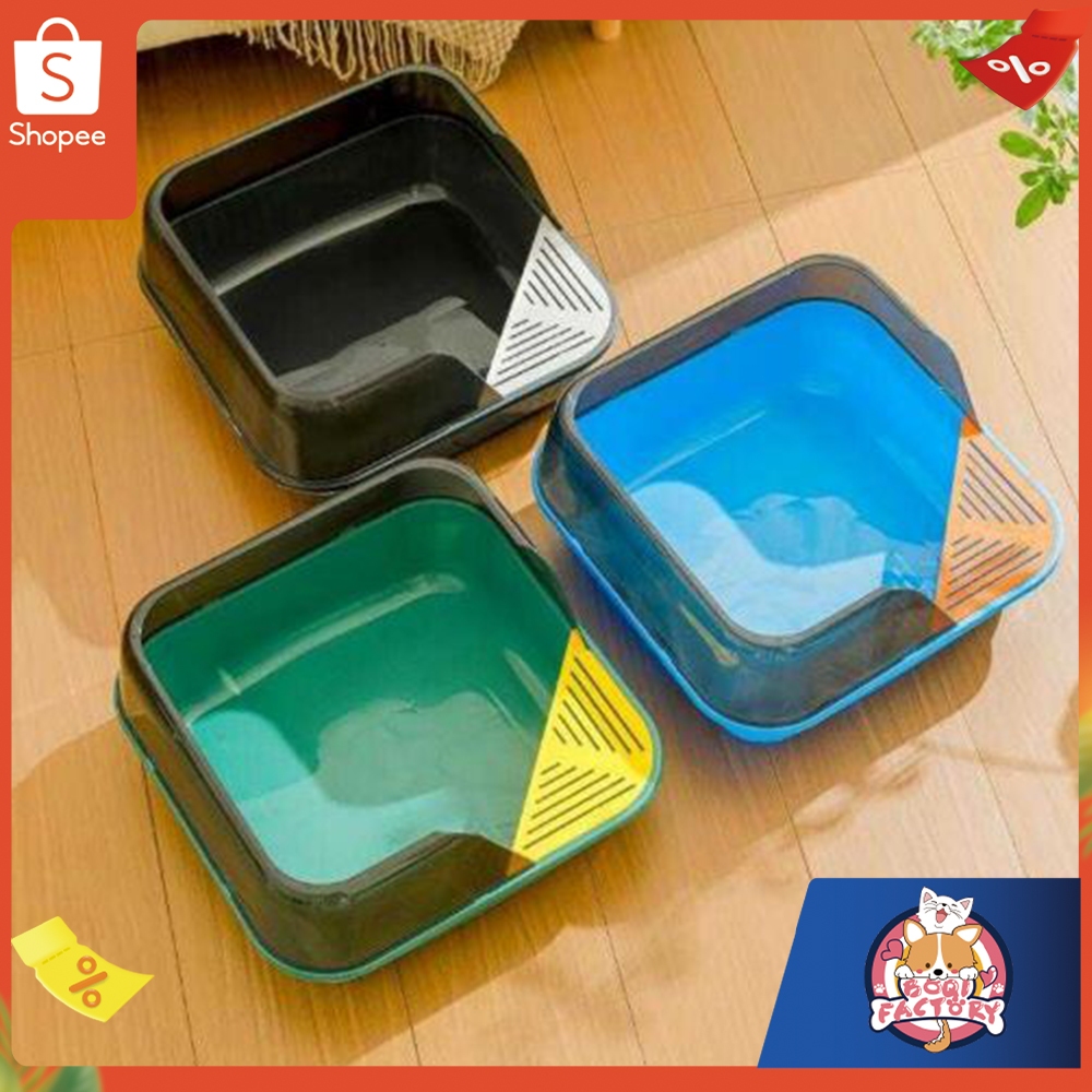 Boqi Factory กระบะทรายแมวทรงสี่เหลี่ยม🐱 ขอบสูงกันกระเด็น ️มีที่ดักทรายด้านหน้า Zhengtuo | Shopee ...