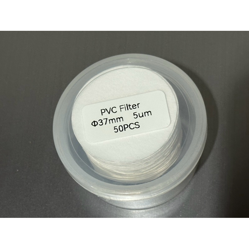 กระดาษกรอง Polyvinyl Chloride PVC membrane filter (37 mm, 5 um ...