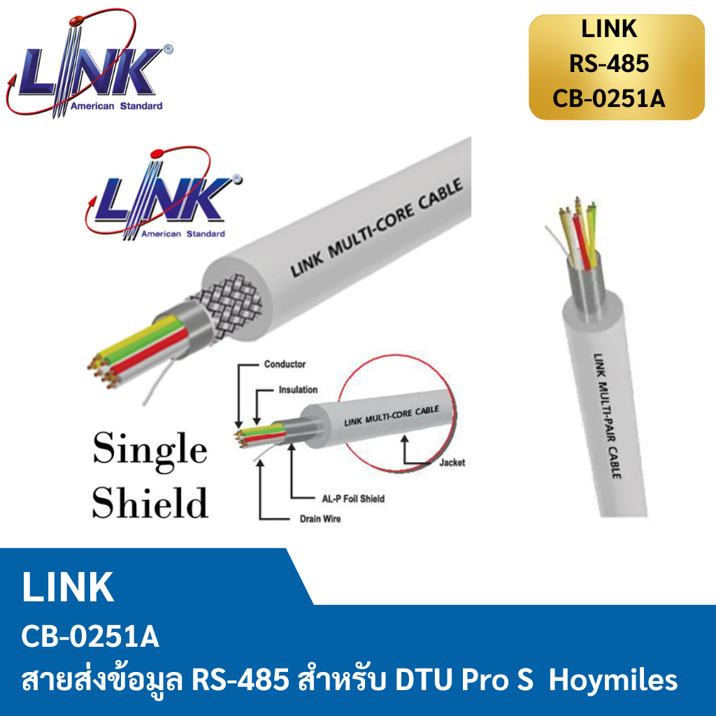 LINK CB-0251A สายส่งข้อมูล RS-485 สำหรับ DTU Pro S Hoymiles ยาว 3 เมตร | Shopee Thailand