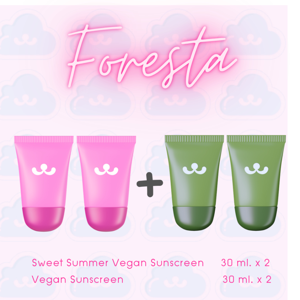 (ตัวแทน) ☁️ Foresta ครีมกันแดด Sweet Summer Vegan Sunscreen SPF50+ PA ...