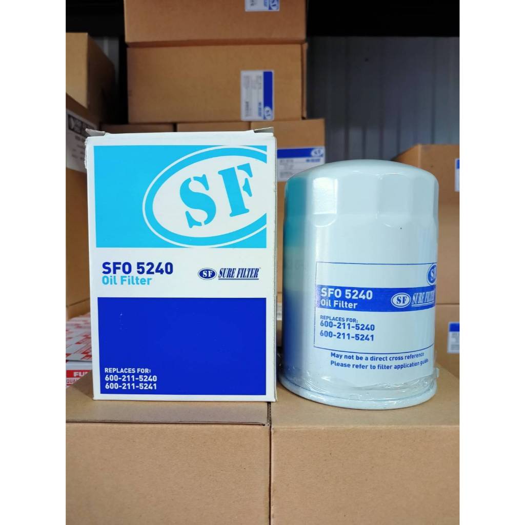 SURE FILTER,SFO-5240, กรองเครื่อง,KOMATSU 600-211-5241 600-211-5240 ...