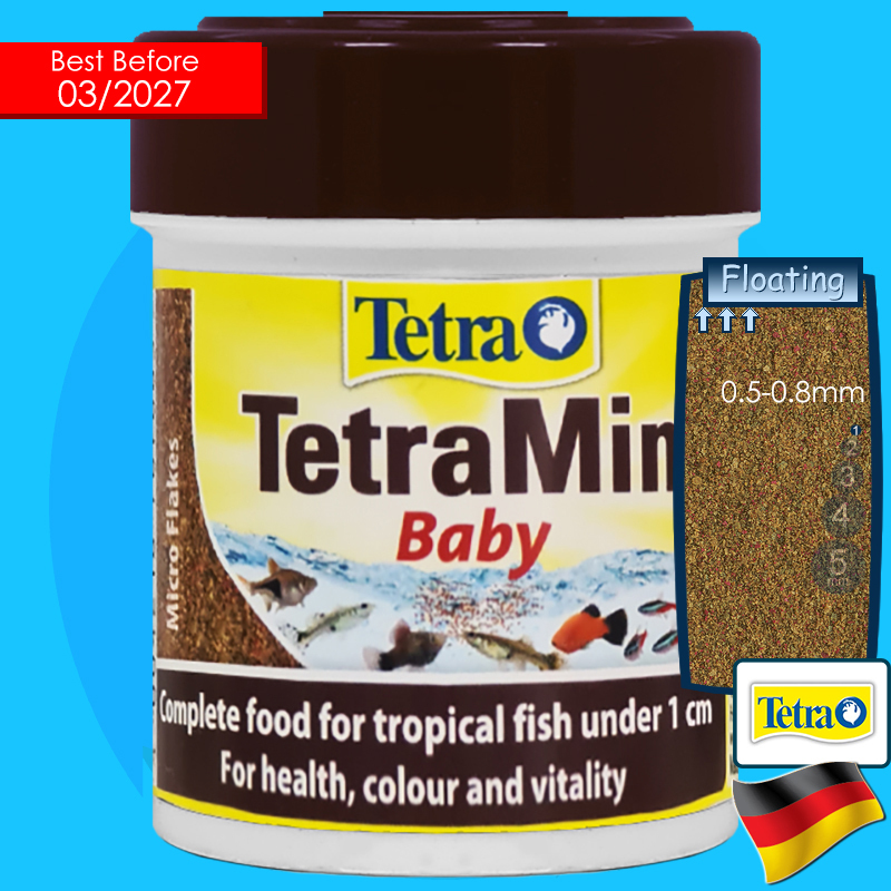 Tetra Min Baby / Flakes / Mini Granules อาหารปลาน้ำจืด ทุกชนิด แบบแผ่น ...