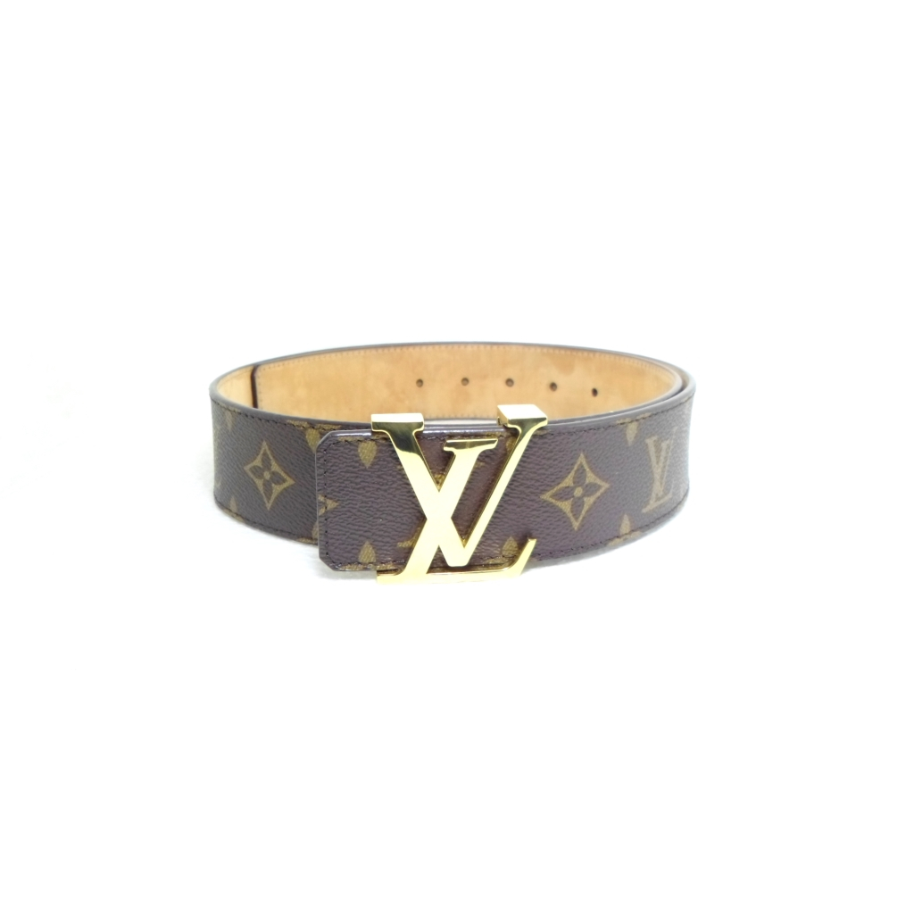 เข็มขัด Louis Vuitton Initials Monogram belt sz 85 34 มือ 2 ของแท้100% ...