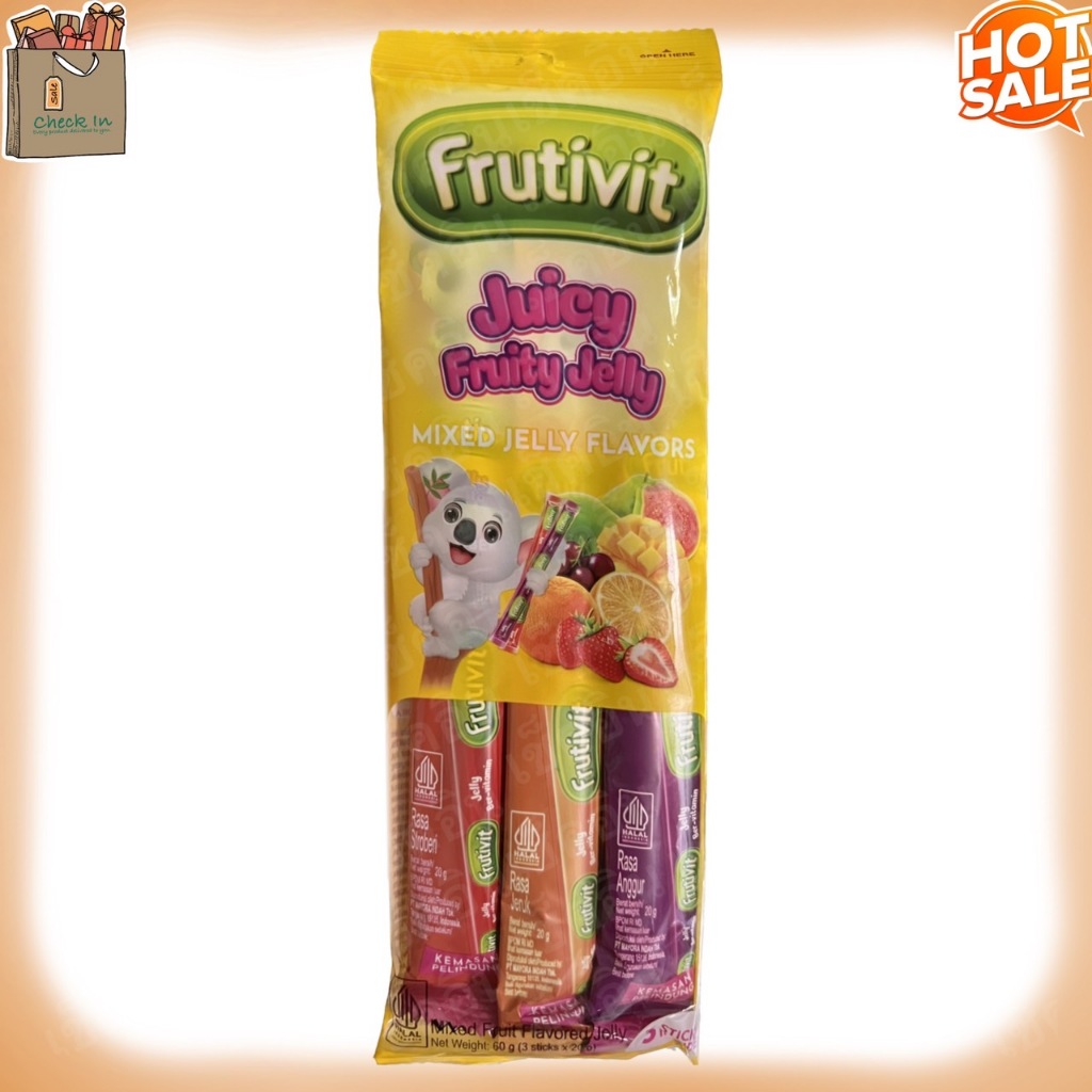 ขนม Frutivit Juicy Fruity Jelly Mixed Jelly Flavors จูซซี่ ฟรุตตี้ เจจล ...