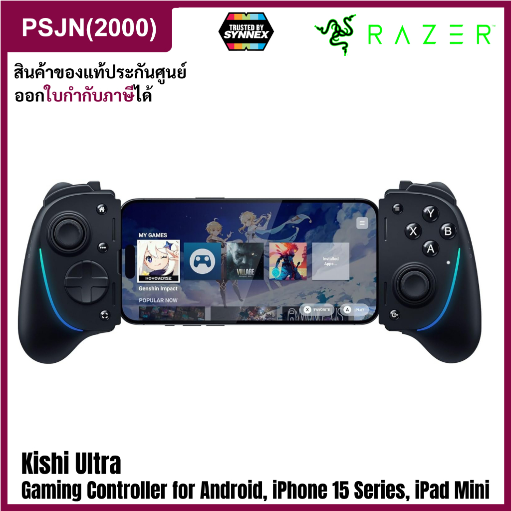Razer Kishi Ultra Gaming Controller for Android, iPhone 15 Series, iPad ...