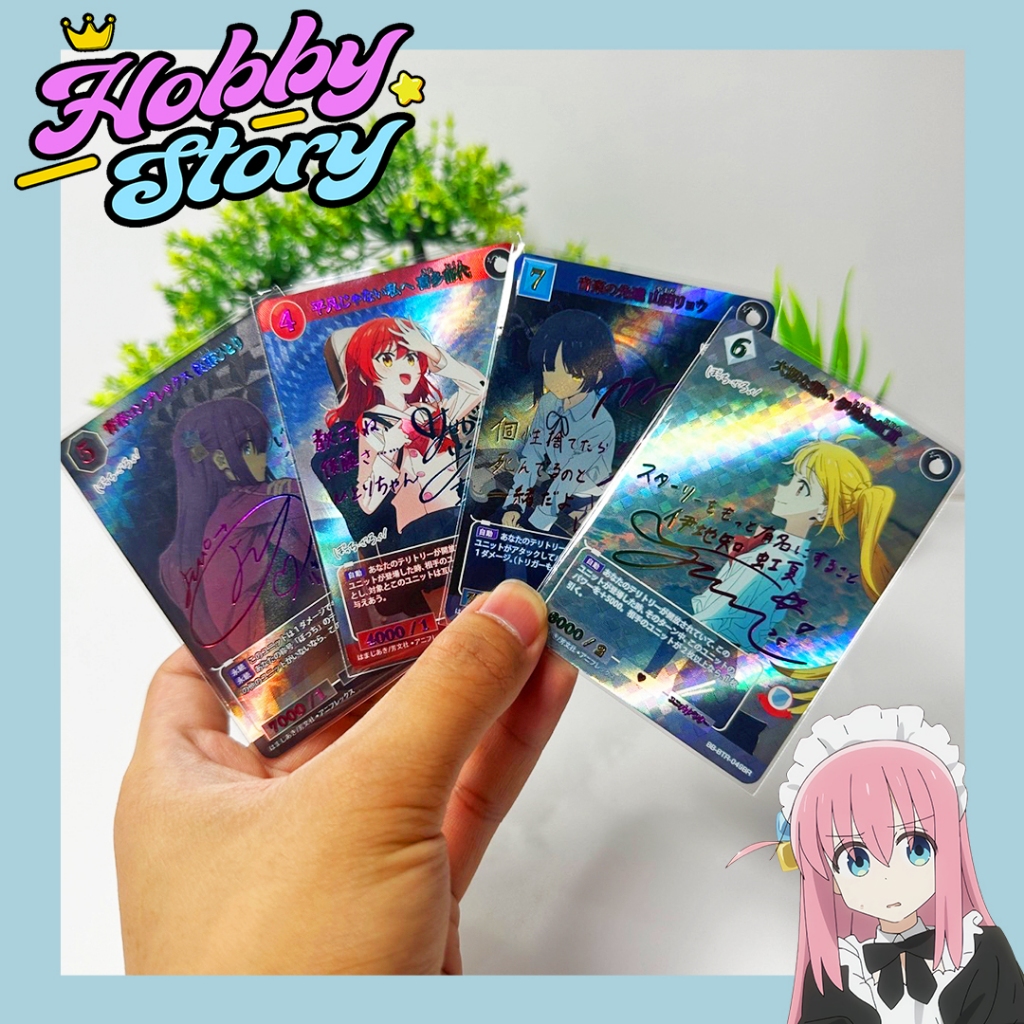 HOBBYSTORY 🌸 การ์ดแฟนเมด Bocchi the Rock! เซ็ท 4 ใบ ปั้มทองลายเซ็น ...