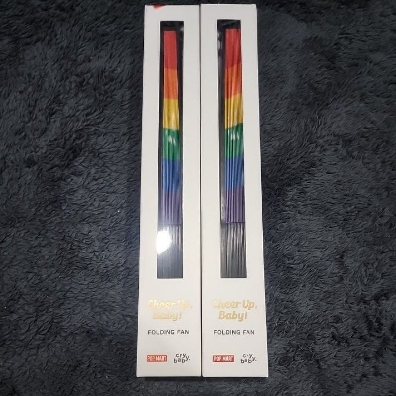 POPMART Crybaby cheer up baby-Folding fan | Shopee Thailand