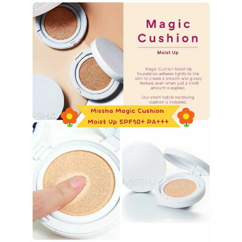 Missha Magic Cushion Moist Up SPF50+ PA+++ขนาด15g(exp.2026) | Shopee ...