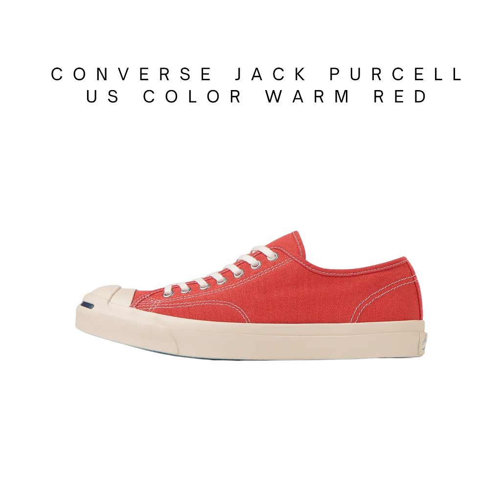 [พร้อมส่ง] Converse Jack Purcell US Color Warm Red 1SD767 | Shopee Thailand