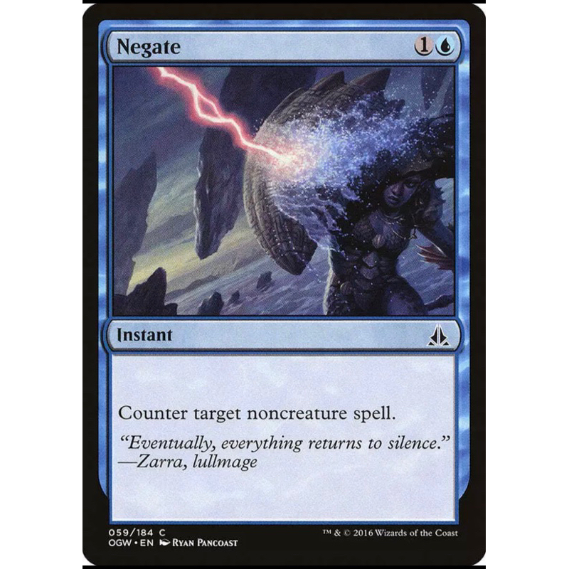 การ์ด MTG Negate Blue Magic the gathering EDH รุ่น OGW สภาพ Ex-Nm | Shopee Thailand