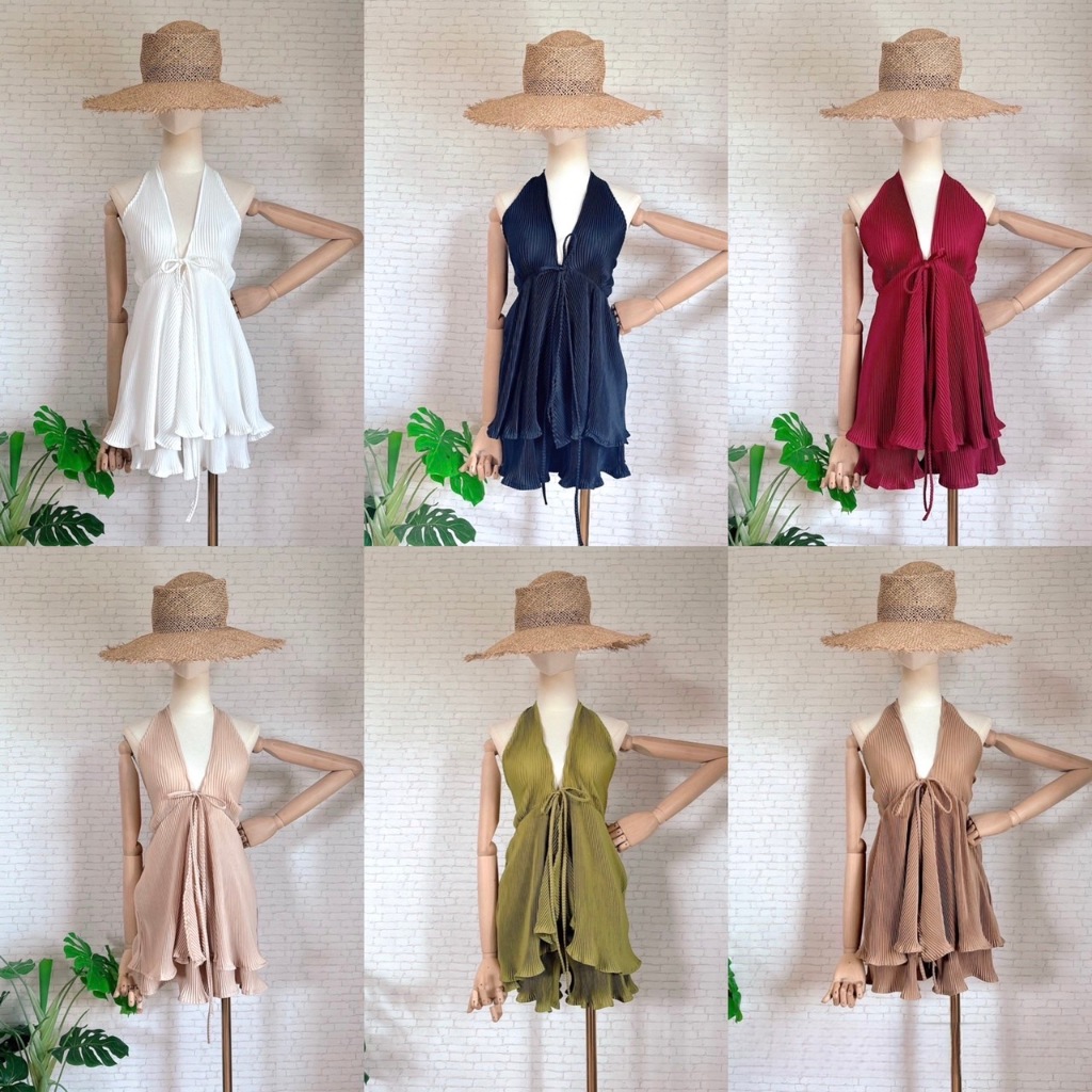 Summer Peet ชุดเซ็ตอัดพลีท ชุดเซ็ต2ชิ้น ชุดเที่ยว | Shopee Thailand